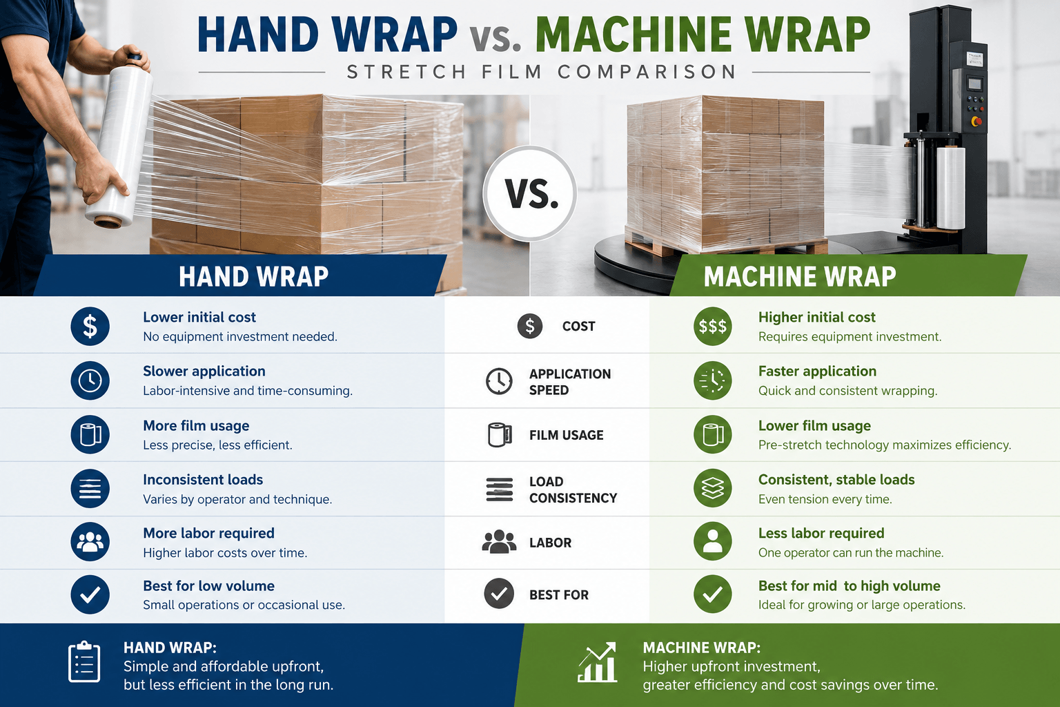 Hand Wrap vs. Machine Wrap Stretch Film: Which Is Right for Your Busin ...